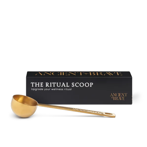 Ancient + Brave apzeltīta tērauda karote